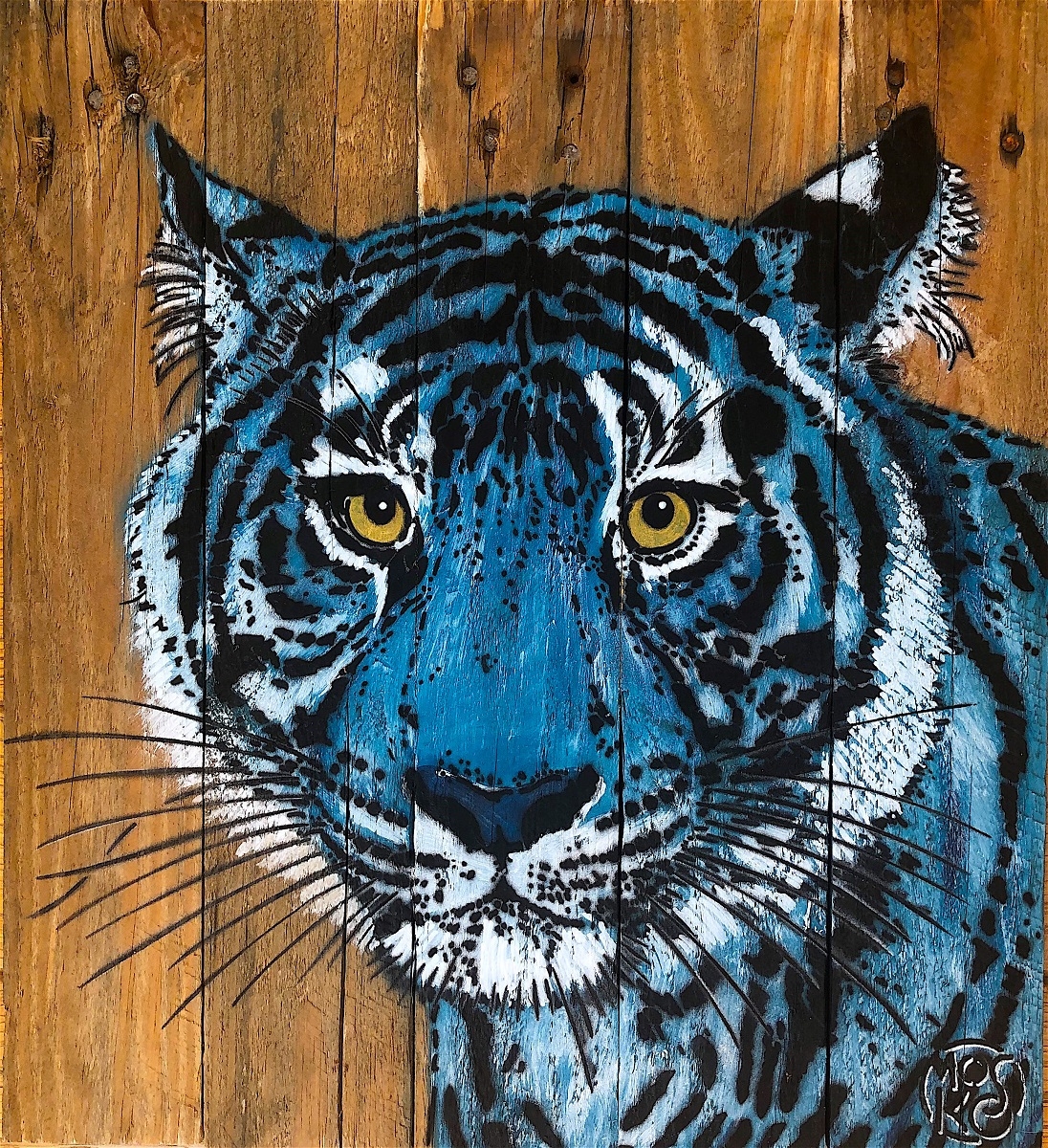Focus Tigre par Mosko We Need Art Galerie D'Art En Ligne
